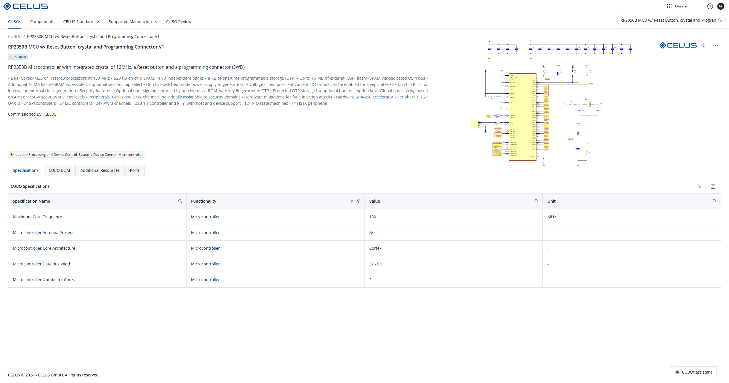 Raspberry Pi Ups Waveshare RP2350A USB Mini Development Board, Based On ...